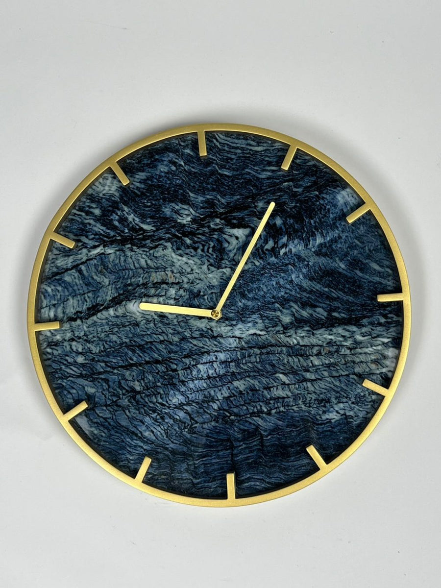 Dark Blue Wall Clock – Artislie